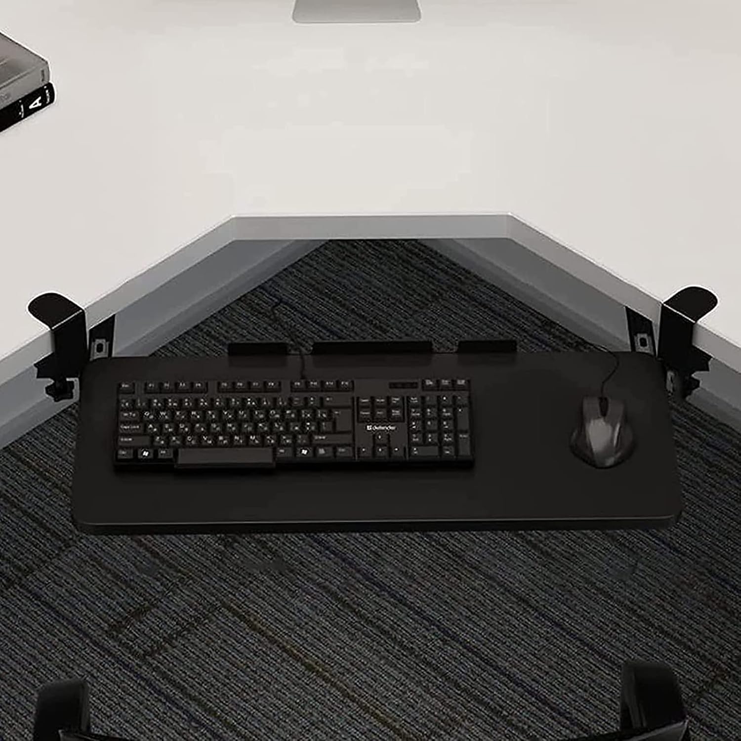 Amazon.com: QQXX Swivel Keyboard Tray Under Desk with C Clamp ...