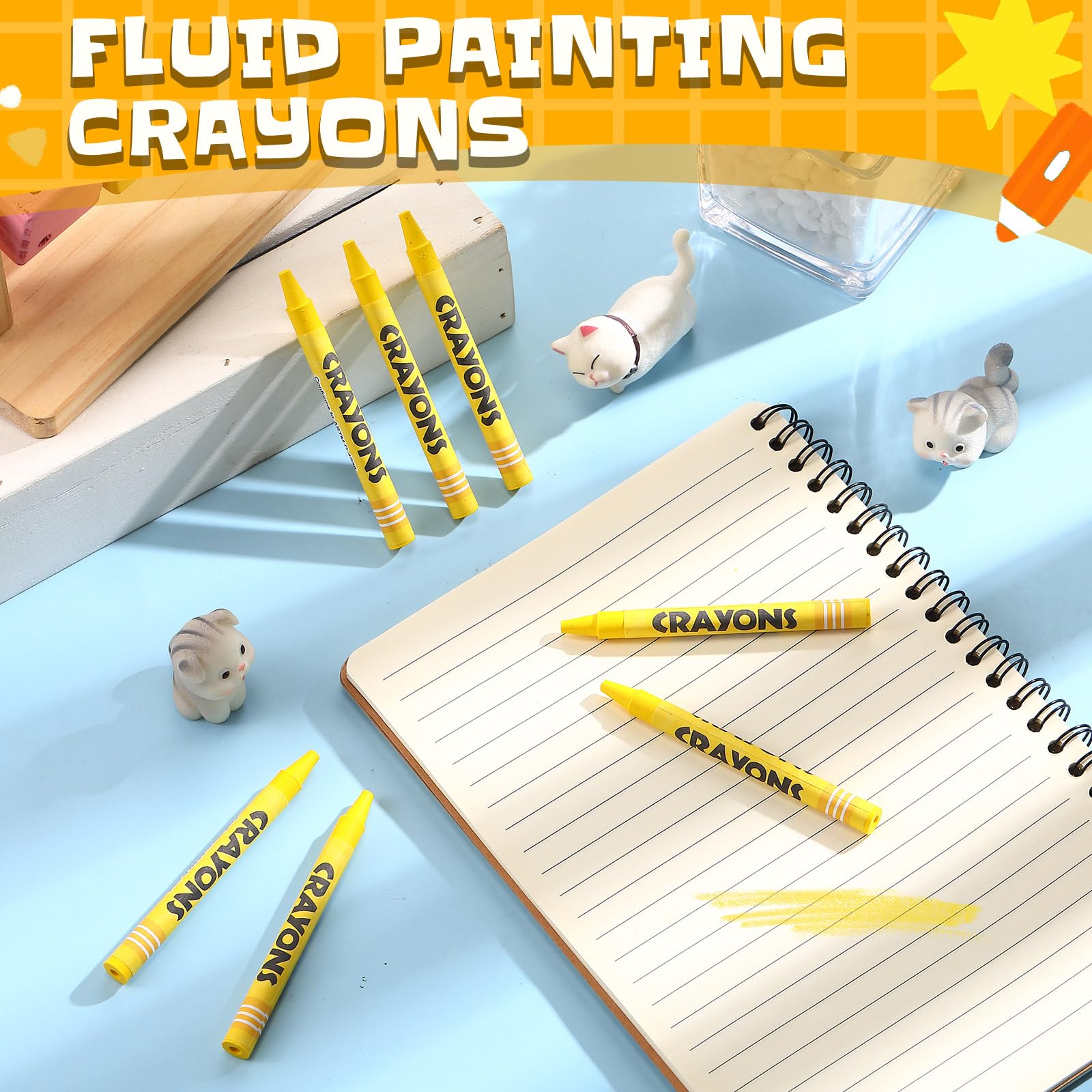 Snapklik.com : Tenceur 100 Pcs Single Color Crayons Bulk Crayons ...