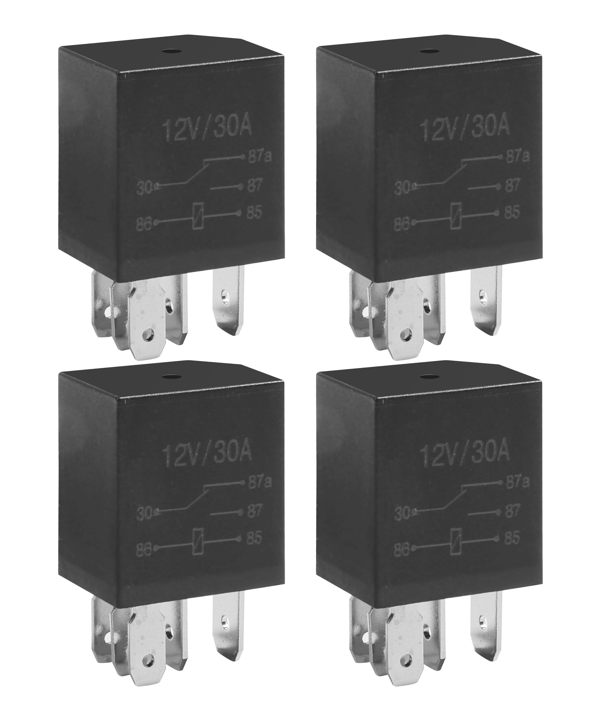 Amazon.com: Zlirfy 4 Pieces 5 Pin Relay,Automotive Starte Relay 12V 30A ...