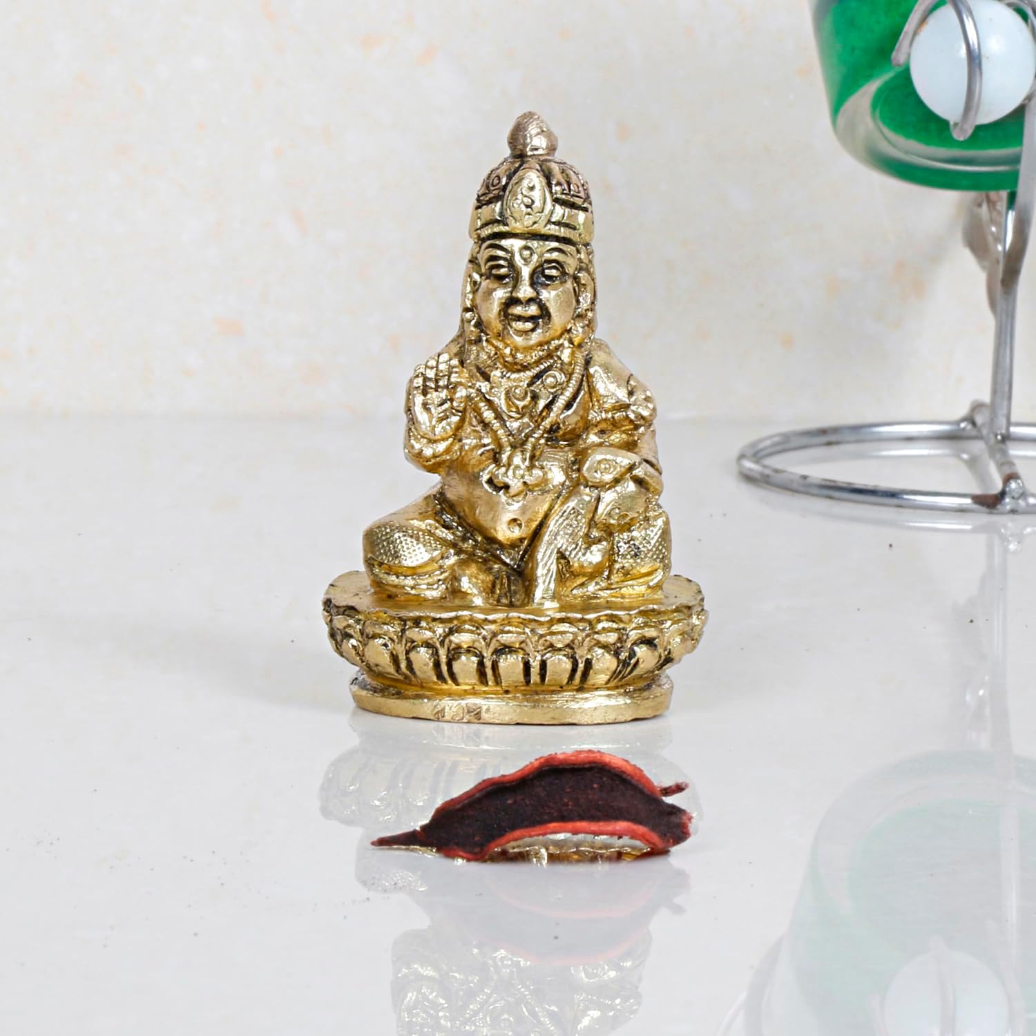 ARTVARKO™ Brass Kuber Murti Lord of Treasure Wealth Maharaj Kuber ...