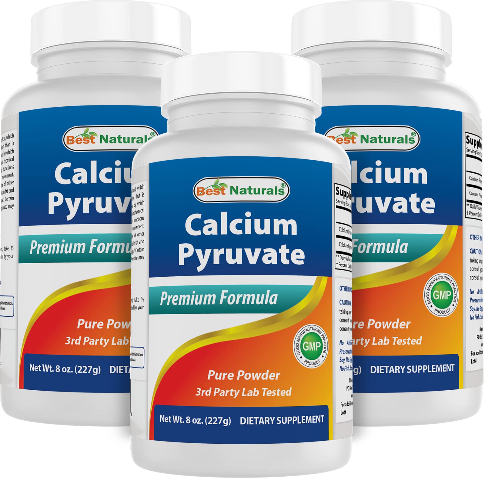Amazon.com: Best Naturals Calcium Pyruvate Powder 8 OZ (8 OZ (Pack of 3 ...
