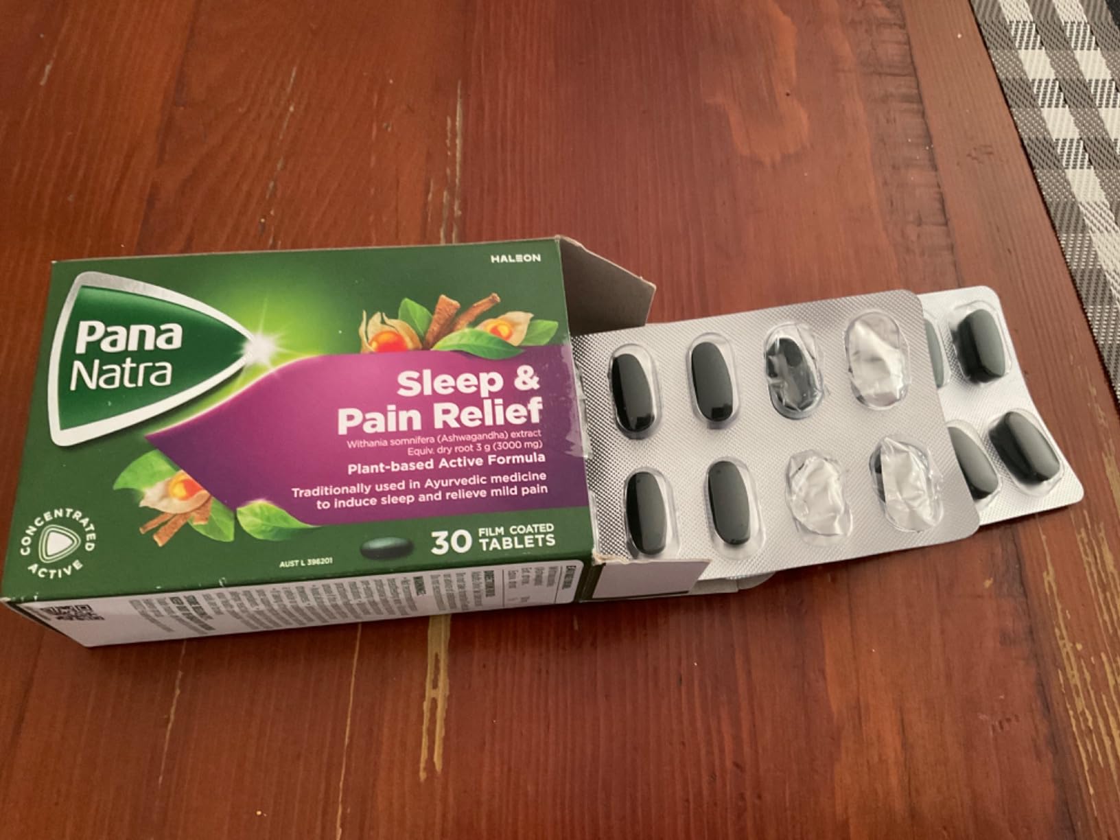 PanaNatra Sleep & Pain Relief with Ashwagandha, 30 Tablets | Induces ...