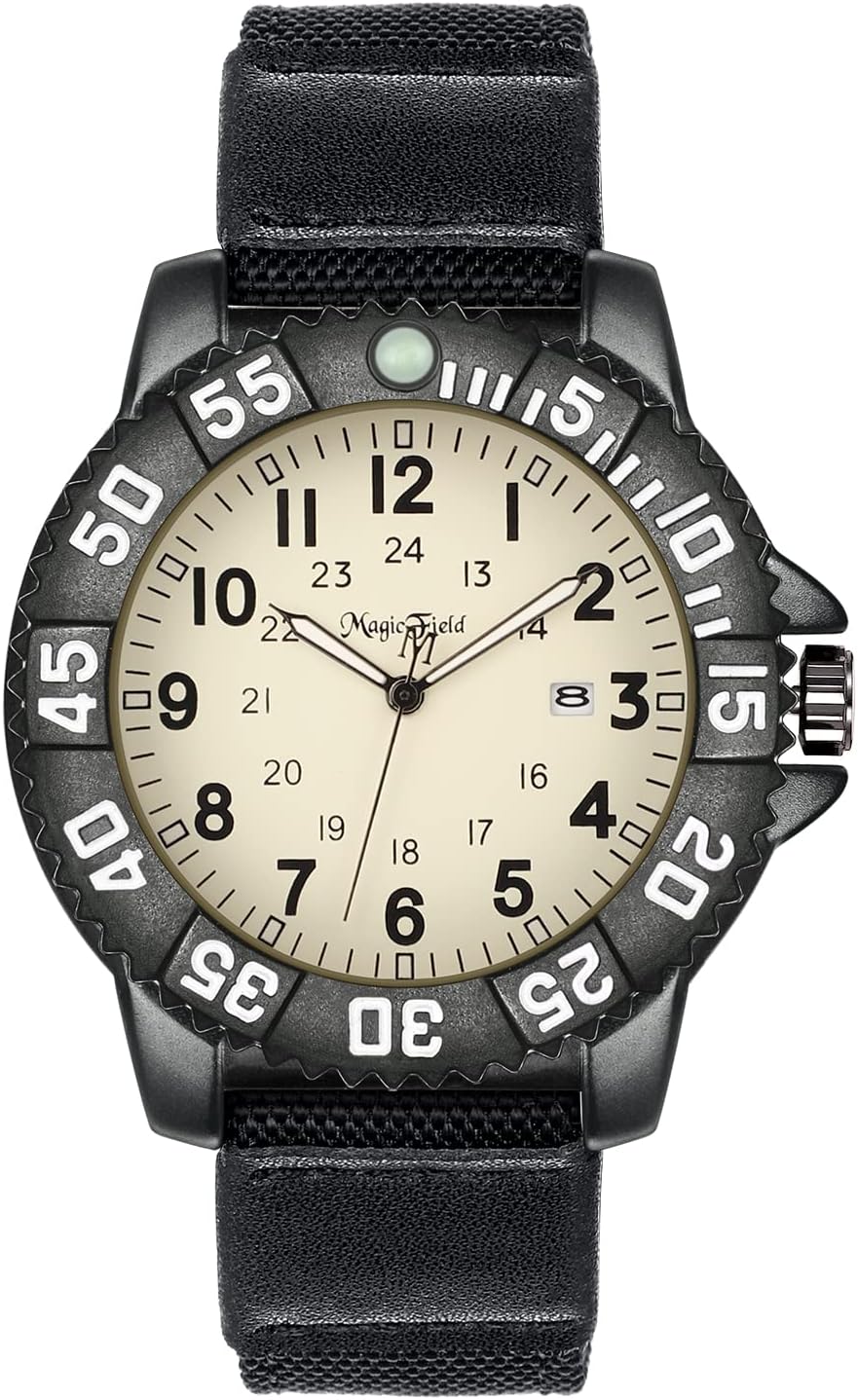 Amazon.com: SIBOSUN Mens Watch Military Watches for Men 50M Waterproof ...