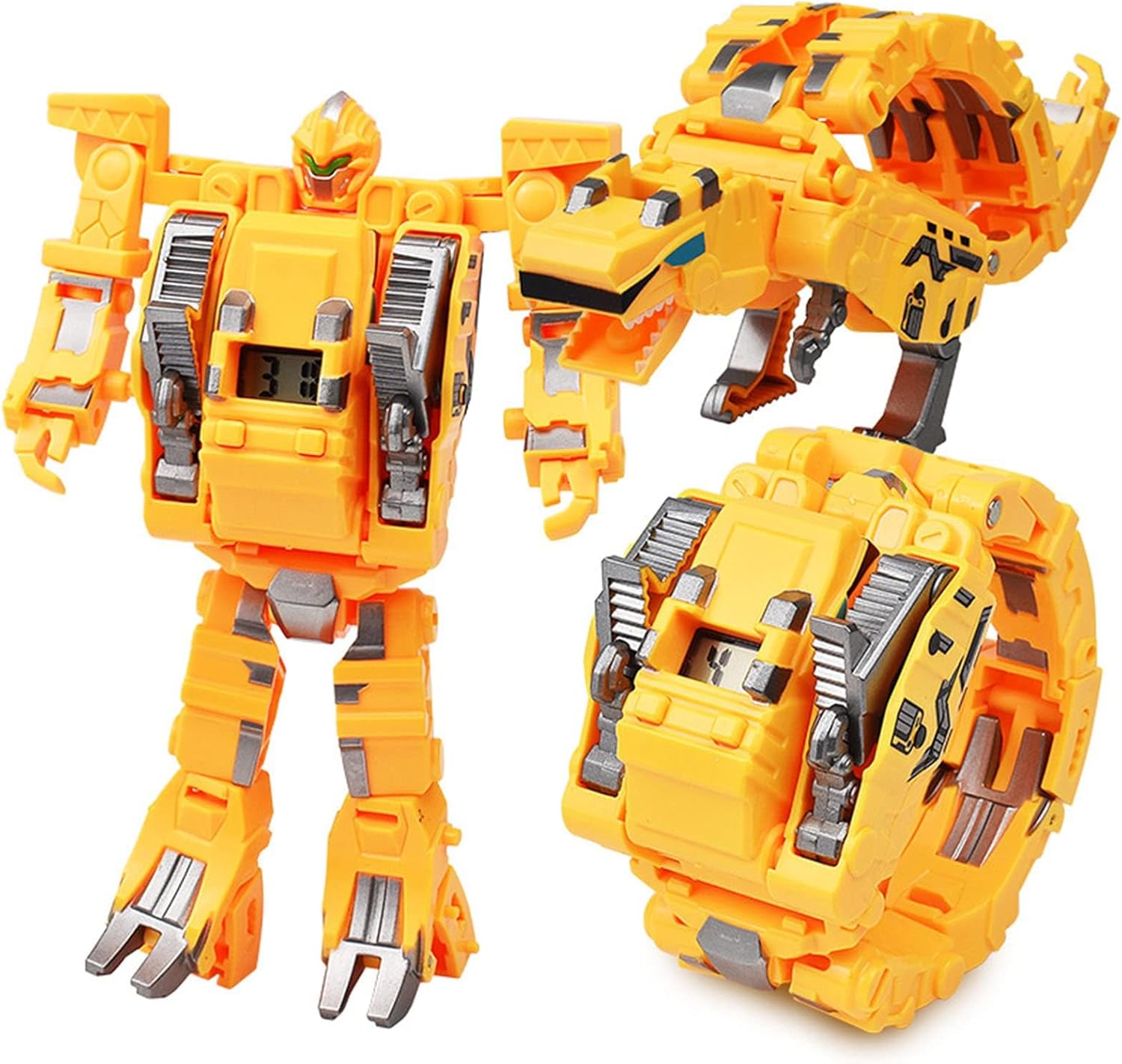 Amazon.com: Tiydiygo Transformer Dinosaur Watch Robot Toys,Deformation ...