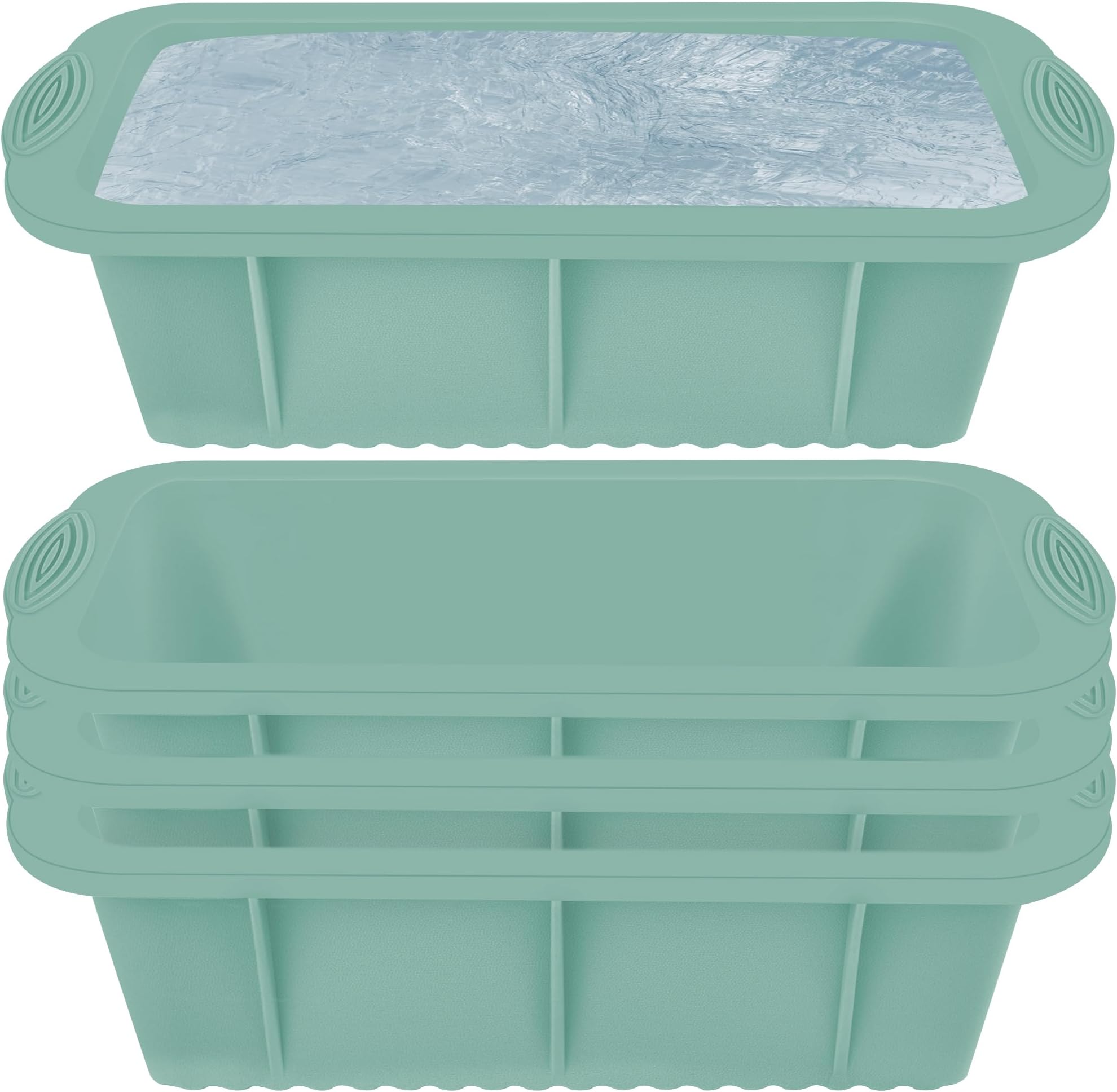 Amazon.com: 2 Pack New Extra Large Ice Mold - Total 5 lbs Ice Cubes for ...