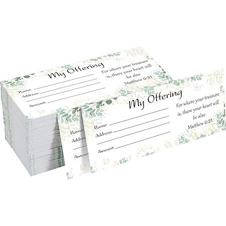 Amazon.com : 500 Pcs Offering Envelope Church Offering Tithe Envelopes ...