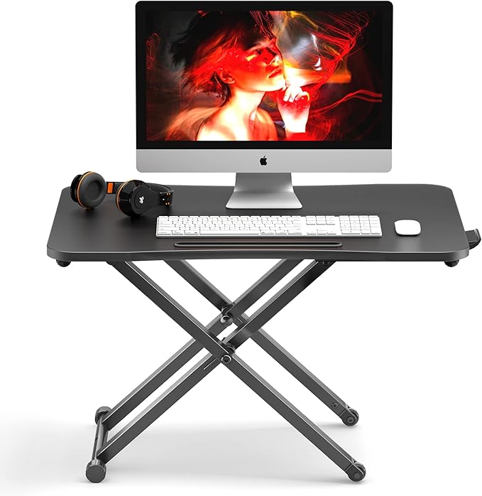BONTEC Standing Desk Converter 65x47cm, Height Adjustable Sit Stand ...