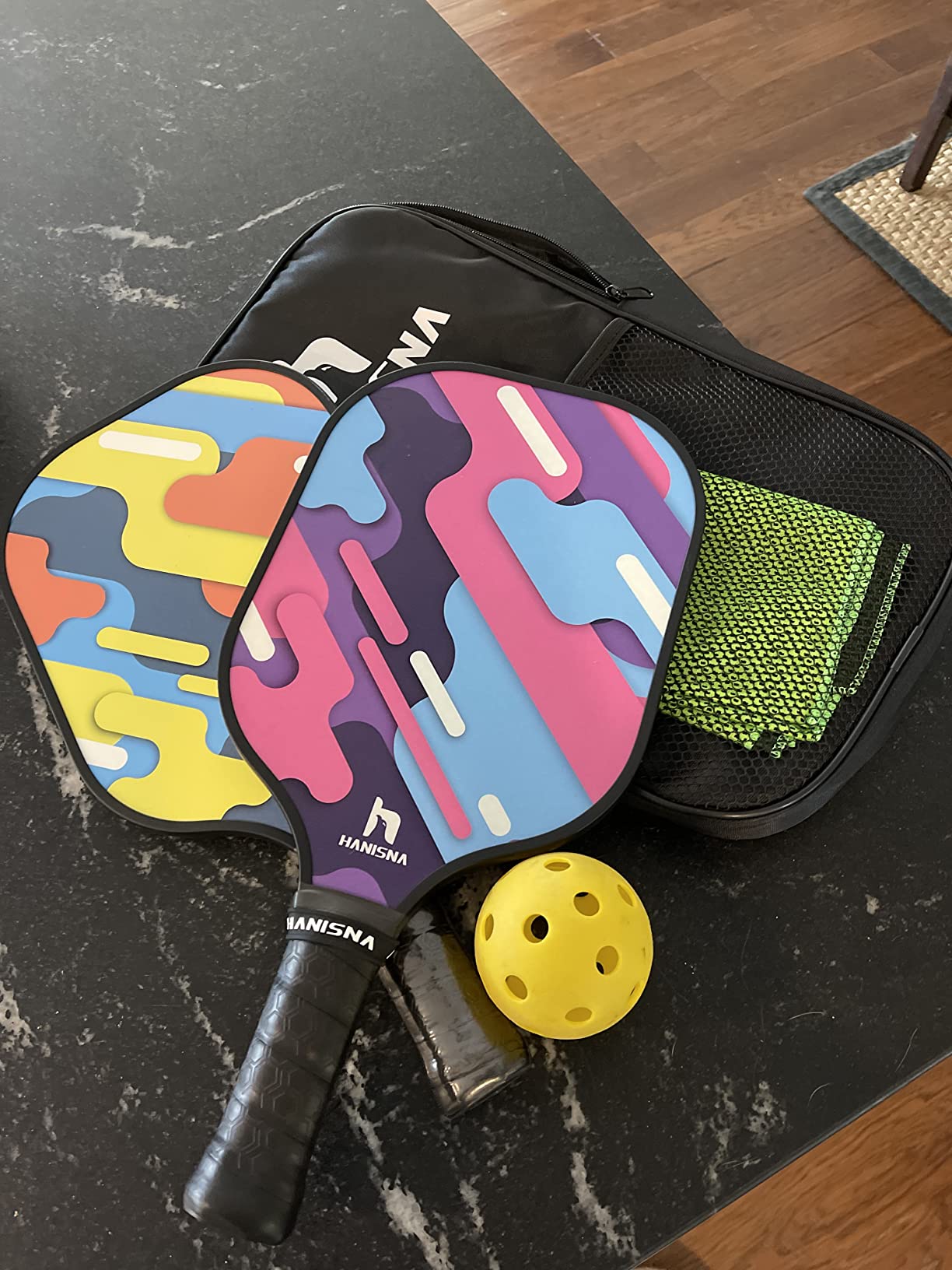 $9/mo - Finance HANISNA Pickleball Paddles Set of 2, Pickleball Rackets ...