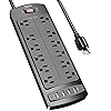 Amazon.com: Belkin 12-Outlet Surge Protector Power Strip w/ 12 AC ...