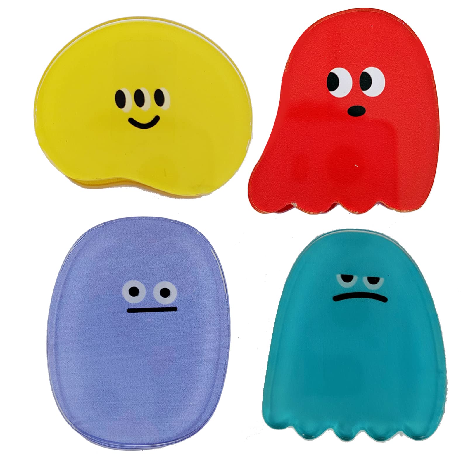 Amazon.com : 4 Grimace Clips Cute Smiley face Paper Clips Snack Bags ...