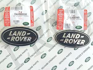 Land Rover about OVAL BADGES BLACK ON SILVER -NEW GENUINE PARTS ...