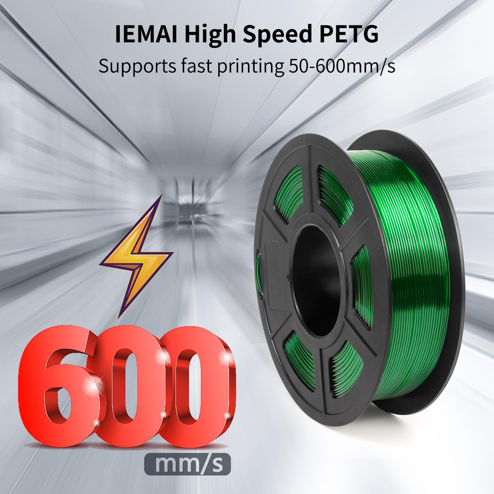 Snapklik.com : IEMAI 3D Printer Filament Bundle, High Speed PETG ...