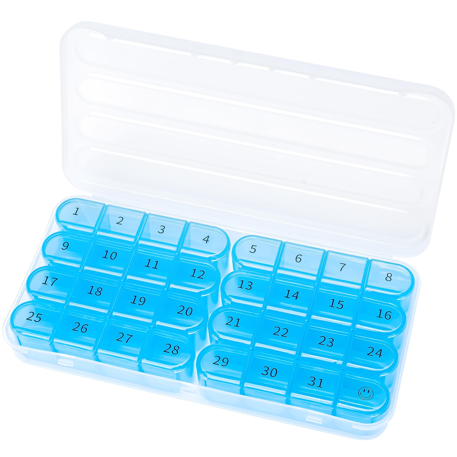 Amazon.com: Betife Monthly Pill Organizer 1 Times a Day, 30 Day Pill ...