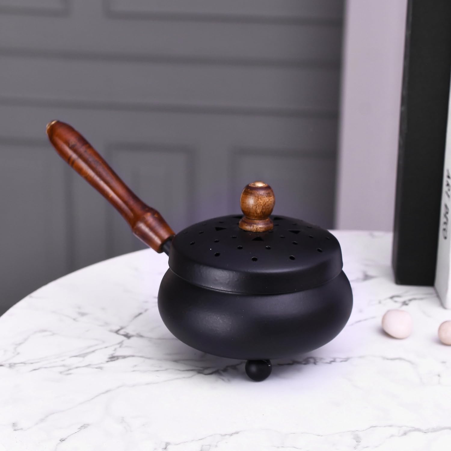 CraftVatika Metal Dhoop Dani Stand Incense Burner Loban Burner, Loban ...