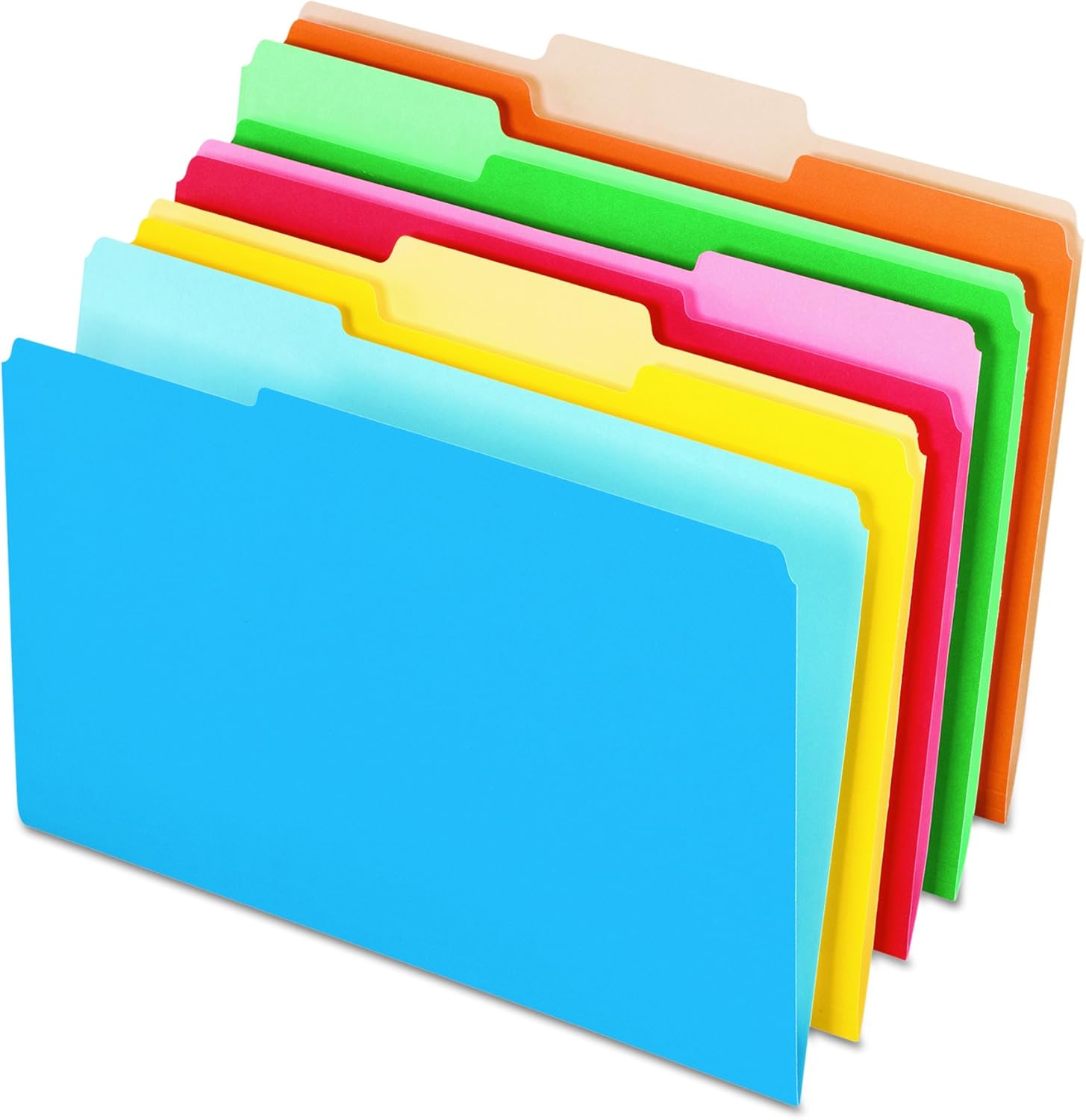 Pendaflex 435013ASST Interior File Folders, 1/3 Cut Top Tab, Legal ...