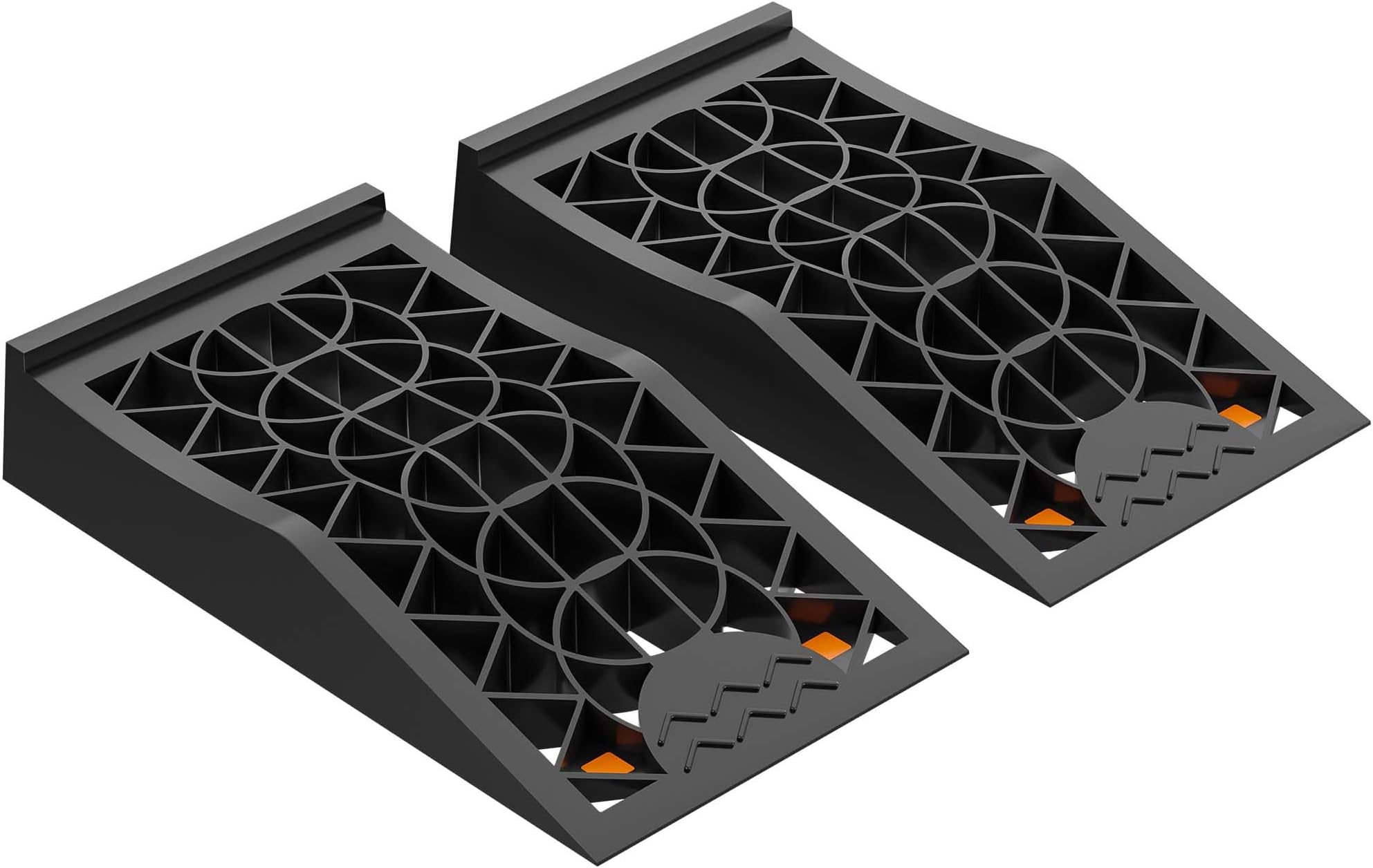 Wiltec Auffahrrampen kurz extra flach 2 Stück aus Kunststoff bis 3 t ...