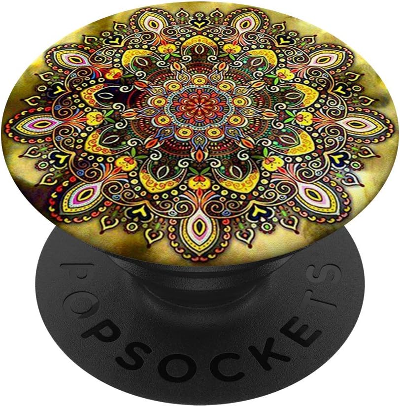 Amazon.com: Yellow Mandala Pop Mount Socket Cute Designed Divine ...
