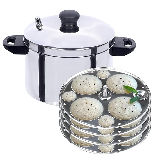 USHA SHRIRAM Stainless Steel Idli Cooker | Induction & Gas Friendly ...