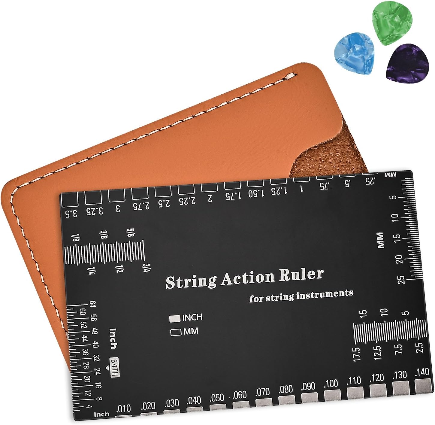 Amazon.com: String Action Gauge , Guitar String Height Ruler ,Guitar ...