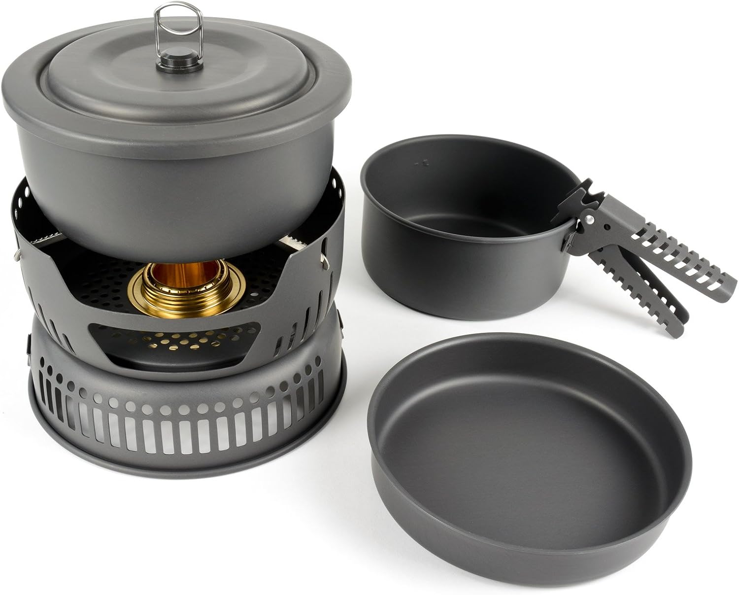 Amazon.com: Chinook Trekker Hard Anodized Stove and Cookset: Cookware ...