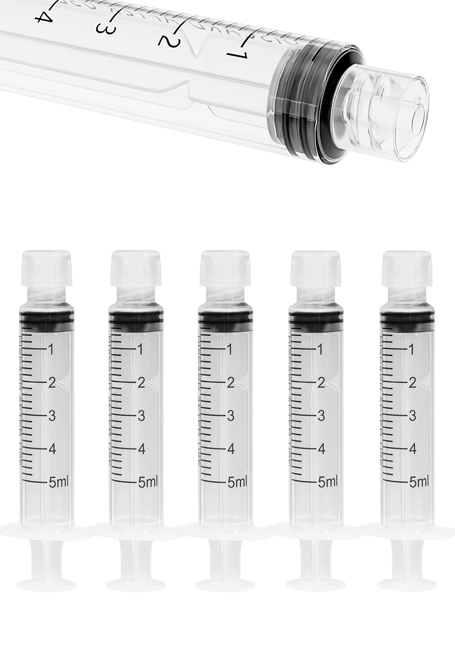 Amazon.com: 5mL Luer Lock Syringes without Needle - Sterile ...