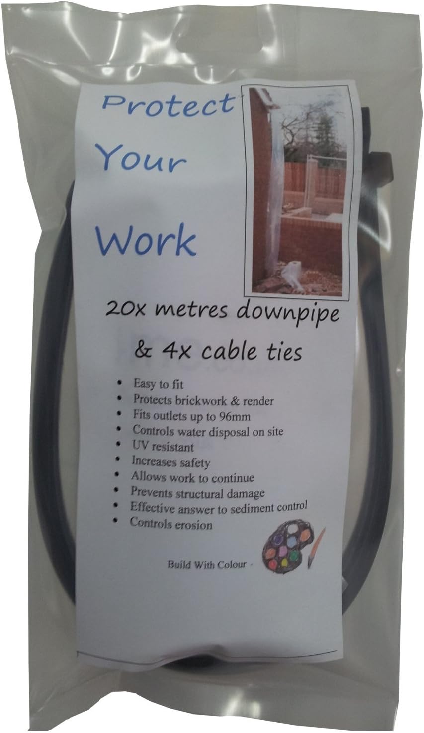 Temporary Downpipe, Downspout, Standard and Large Sizes for gutters and ...