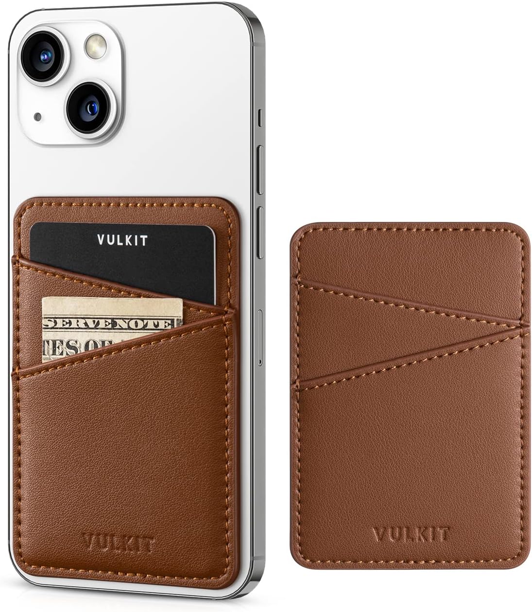 Amazon.com: VULKIT Phone Card Holder Wallet Leather Adhesive Pocket ...