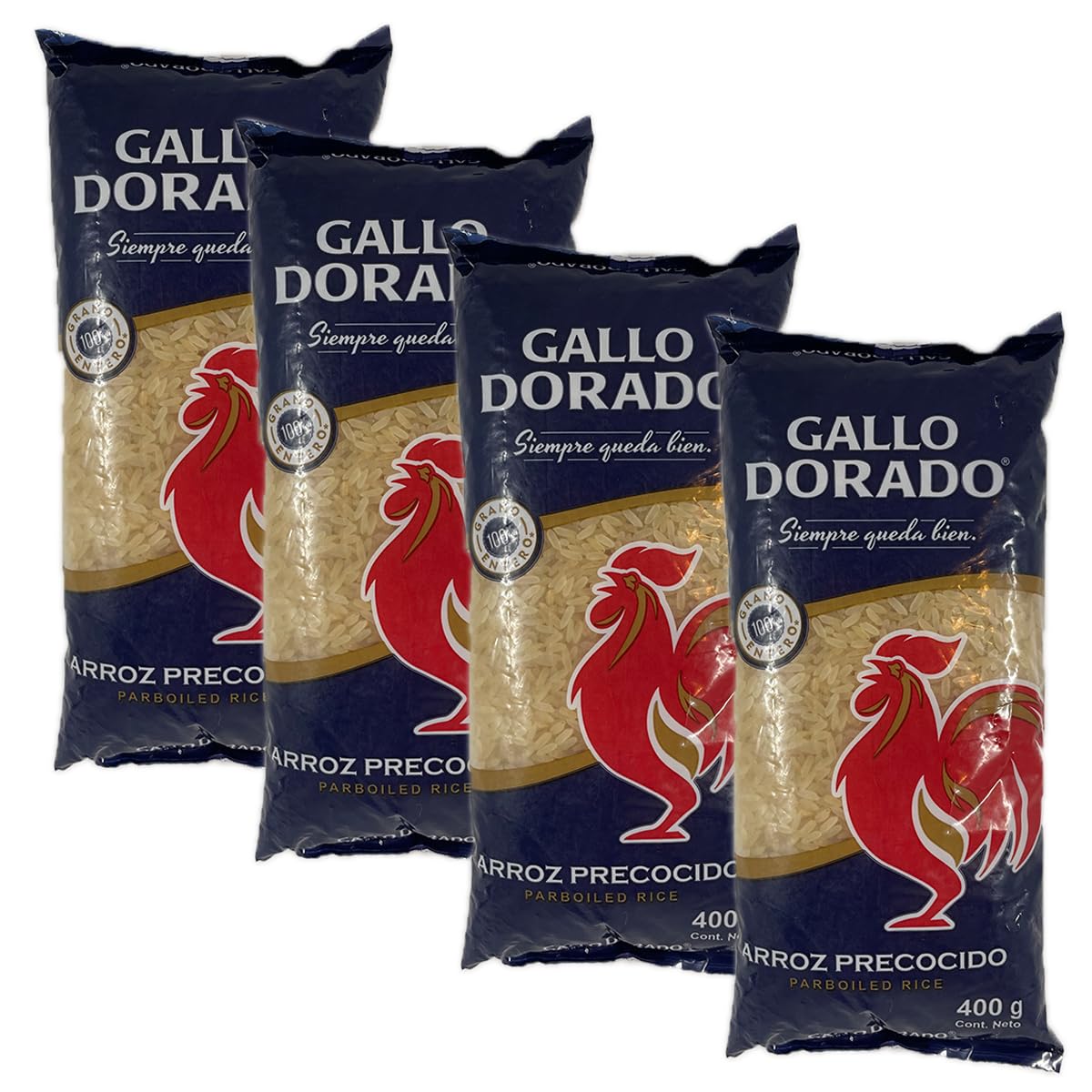 Amazon.com : Gallo Dorado - Parboiled Rice - Arroz Precocido 400G (Pack ...