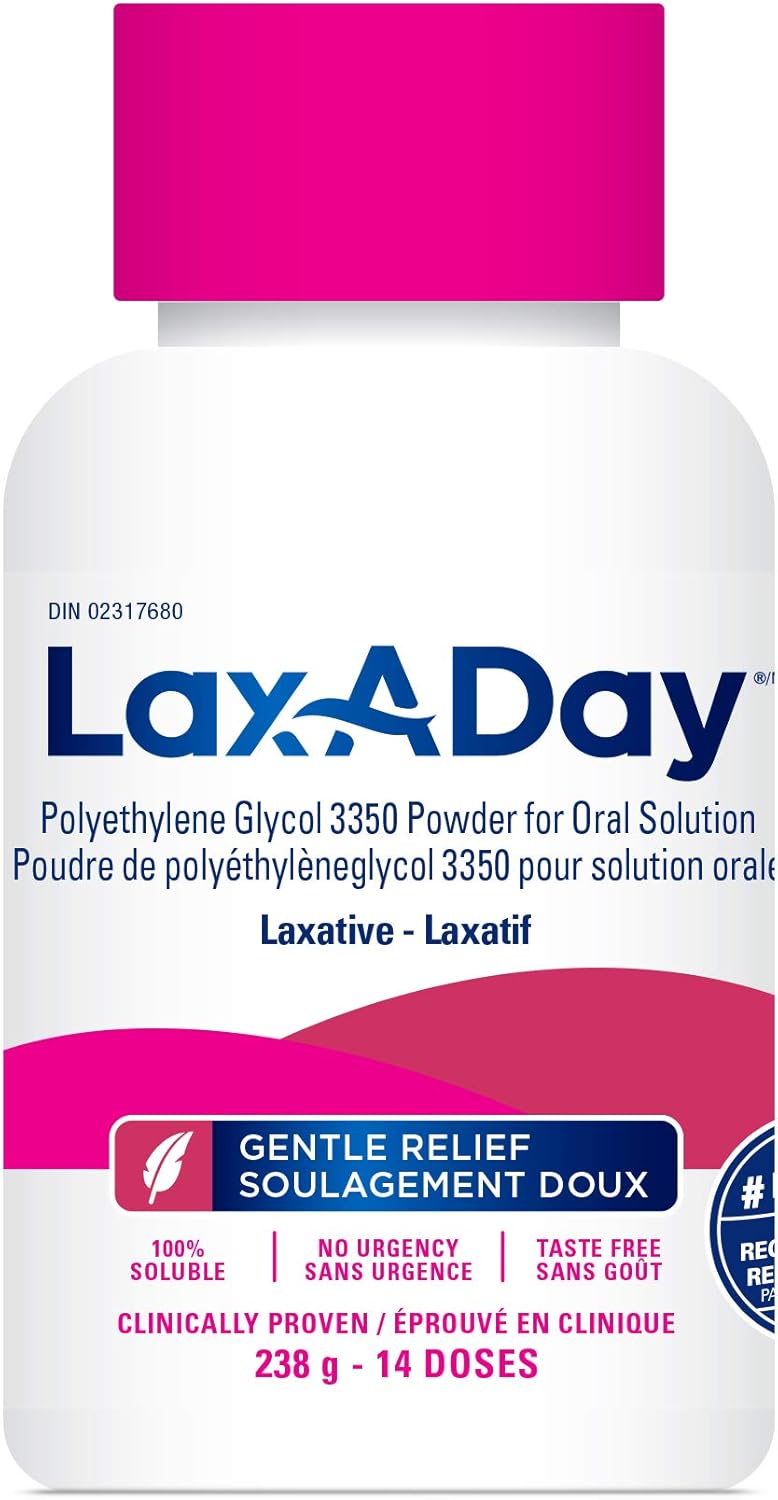 LAX-A-DAY Powder Laxative - No Taste, No Grit, No Sugar - Clinically ...