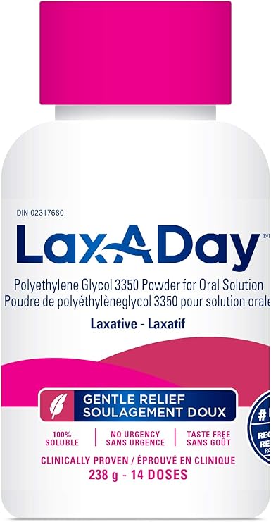 LAX-A-DAY Powder Laxative - No Taste, No Grit, No Sugar - Clinically ...