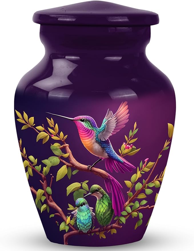 Amazon.com: PARUHAS Keepsake Purple Hummingbird Urns - Mini Urns for ...