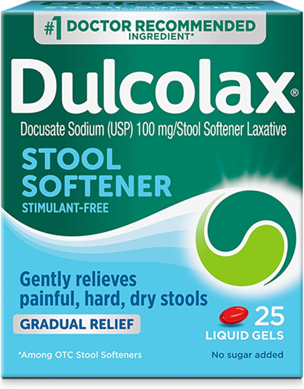 Amazon.com: Dulcolax Stool Softener Laxative Liquid Gel Capsules ...