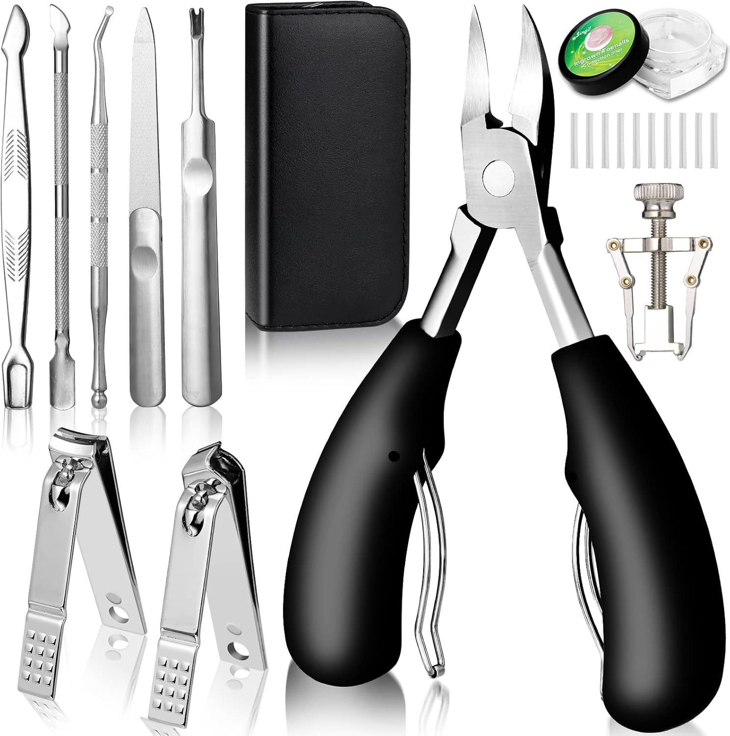Amazon.com: 10 PCS Toenail Clippers Tool Kit, Modacraft Professional ...