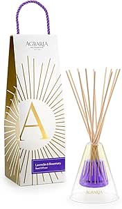 Amazon.com: Agraria Lavender & Rosemary Reed Diffuser Set, 12 Reeds ...