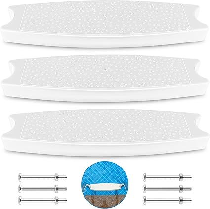 Amazon.com : Pool Ladder Steps Replacement, 3 PCS Pool Steps for ...