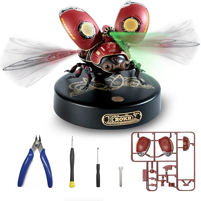 Amazon.com: ROKR Metal Building Kits for Adults-Plastic Model Craft ...