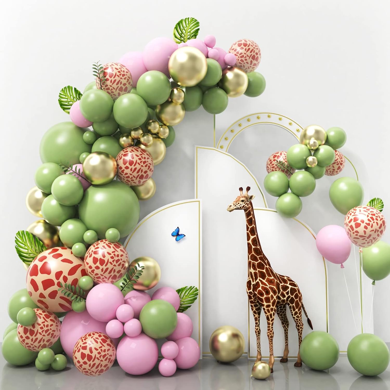 Amazon.com: Jungle Safari Balloon Garland Kit, Animal printing balloon ...