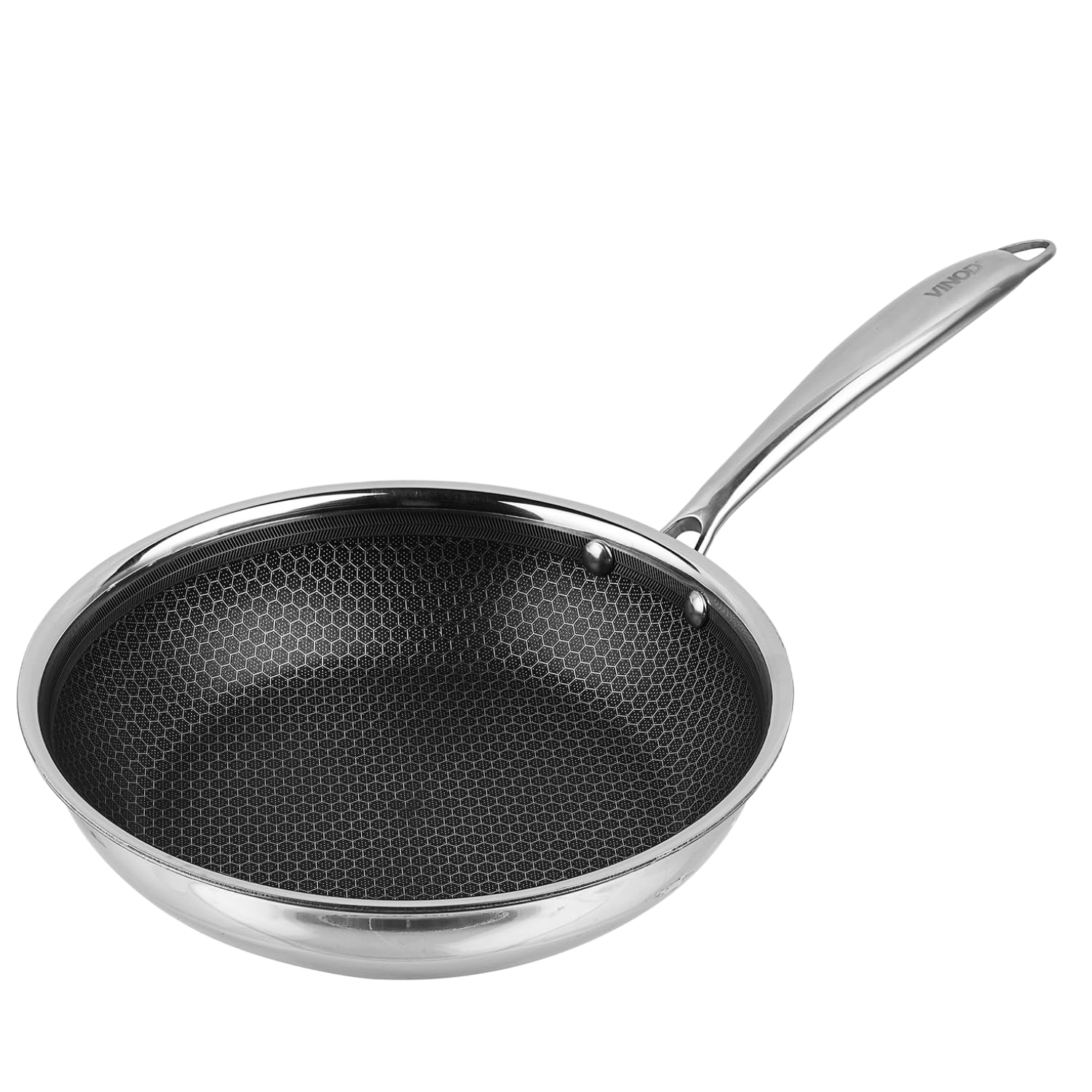 Buy Vinod SAS Pro Platinum Triply Stainless Steel Fry Pan 20 cm ...