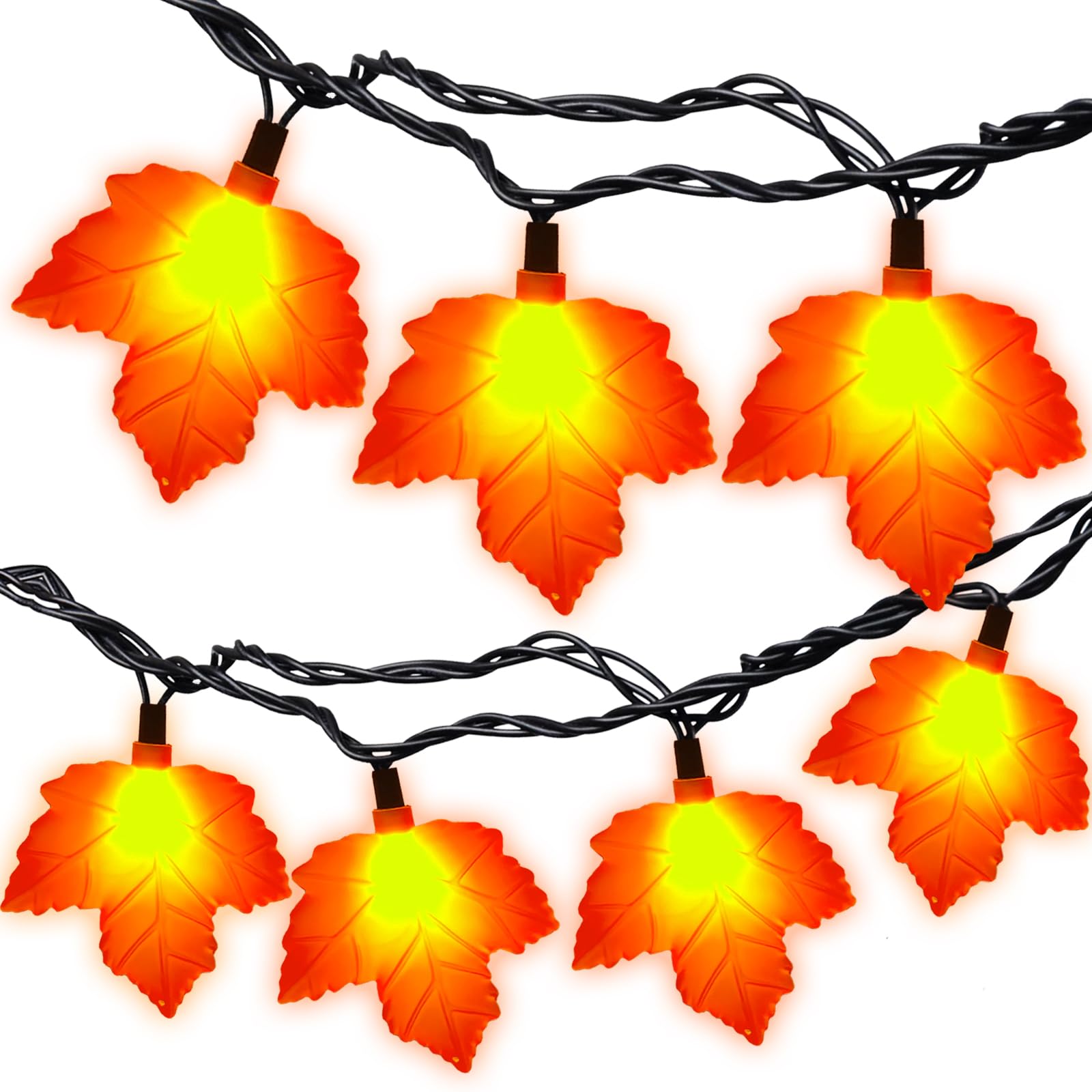 Amazon.com: SUNSGNE Thanksgiving Lights Indoor, 8.5ft Plug in ...