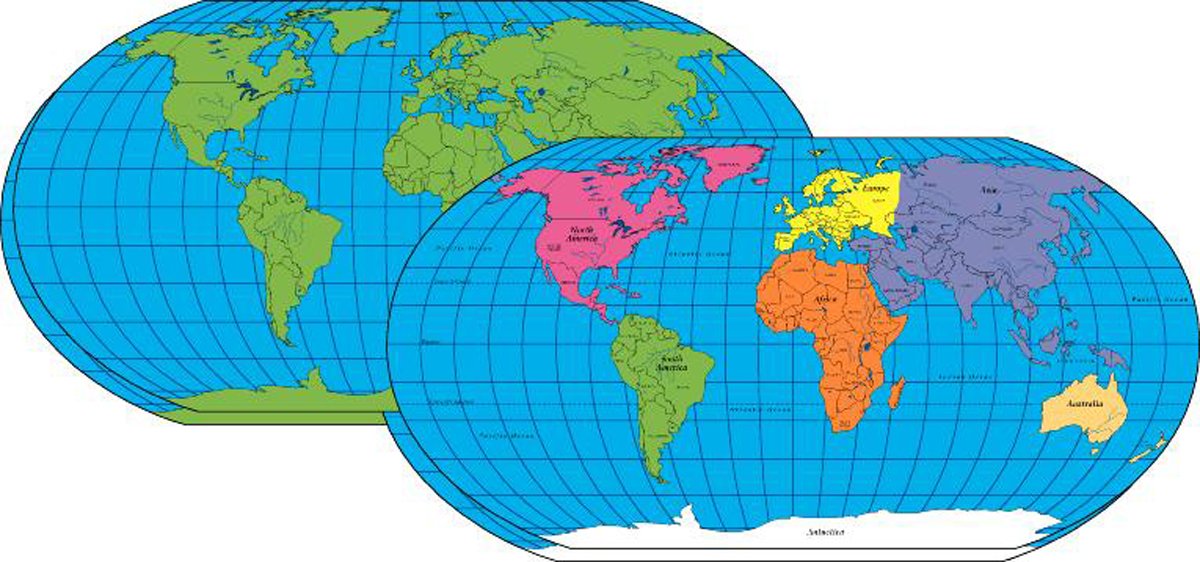 World Geography Map Labeled