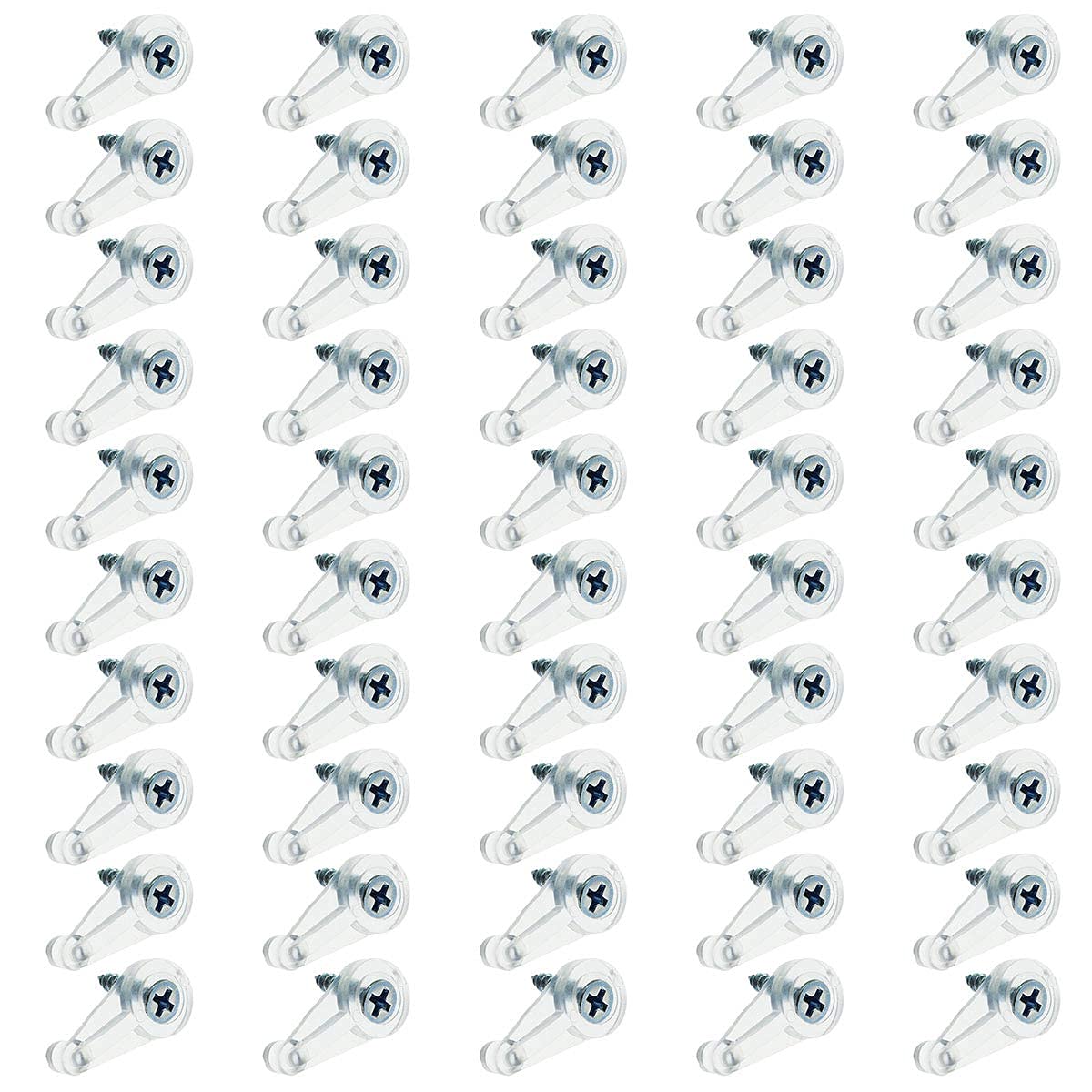 TAODAN 50PCS Glass Retainer Clips Transparent Mirror Cabinet Door ...