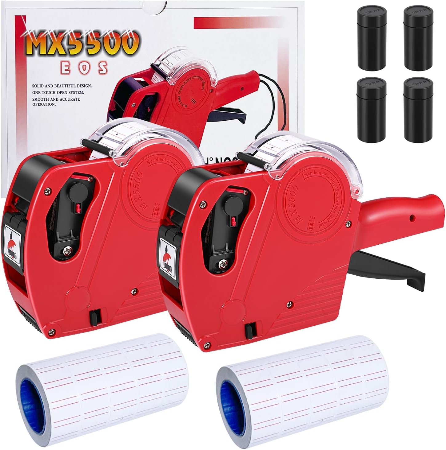 Amazon.com : Lineba MX5500 Price Tag Gun, 2 Packs Pricing Guns with ...