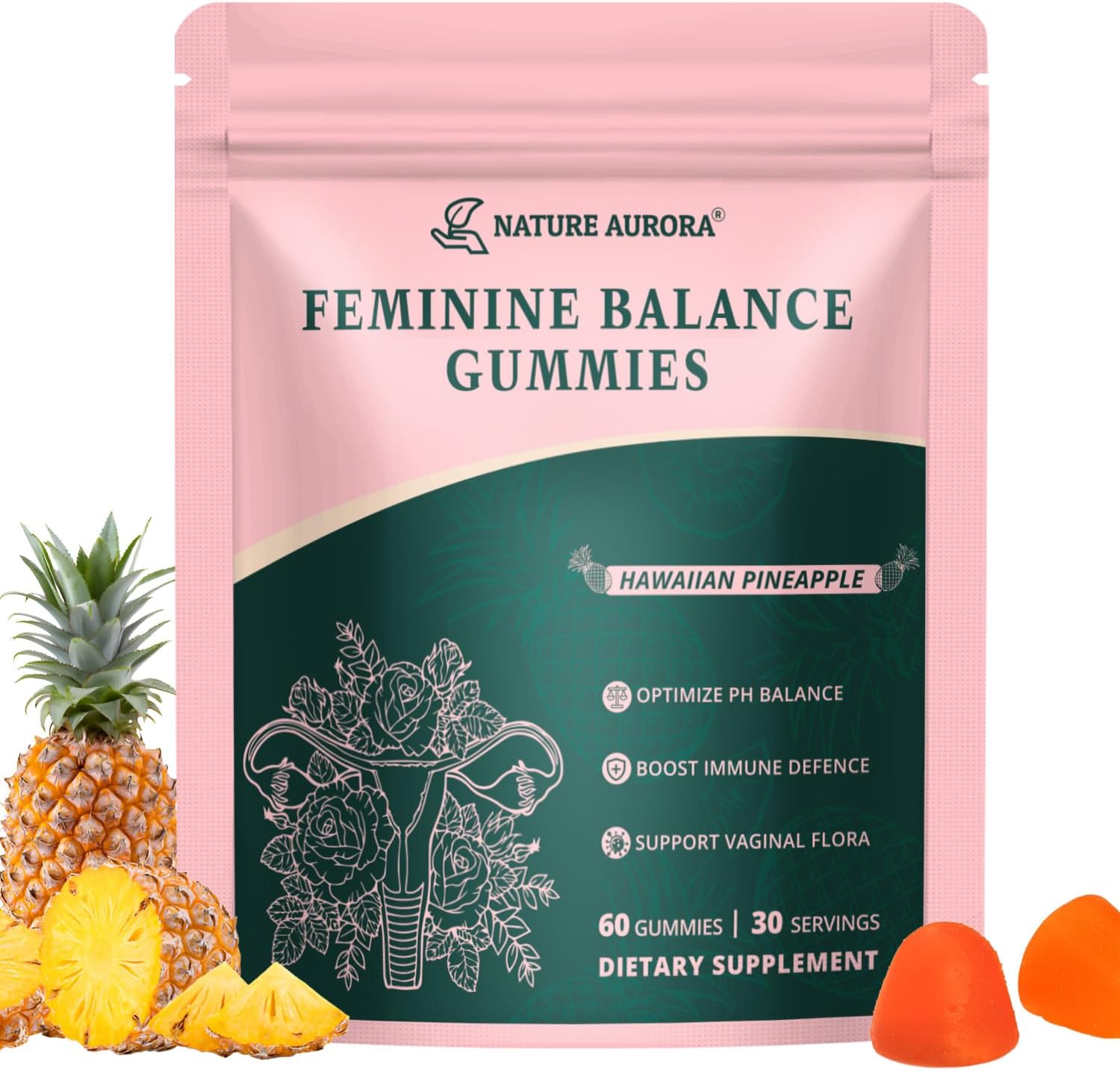 Amazon.com: Premium feminine Balance Gummies for Women’s - Hawaiian ...