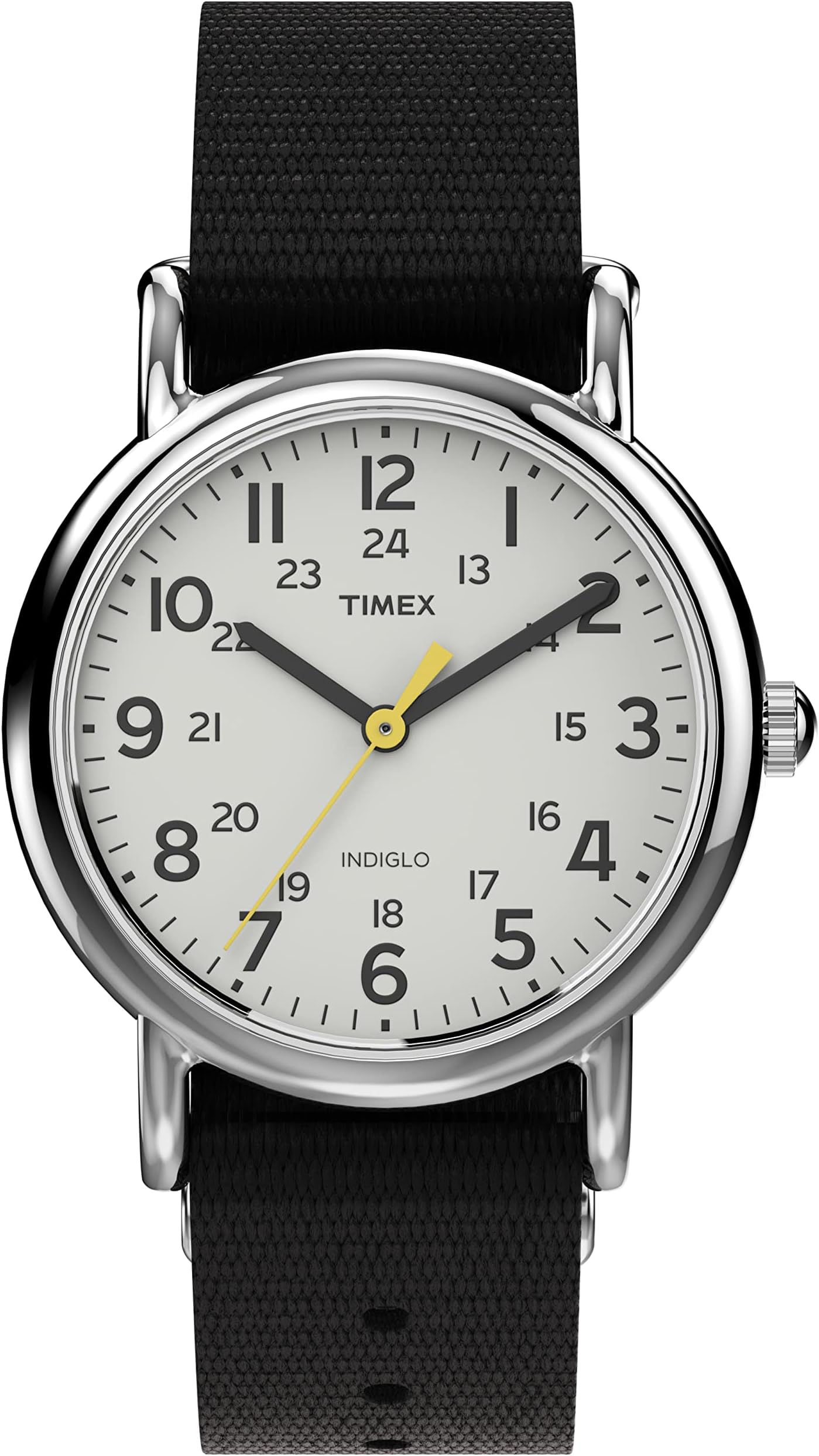 Timex Women's Weekender 31mm Quartz Fabric Strap, Black, 16 Casual ...