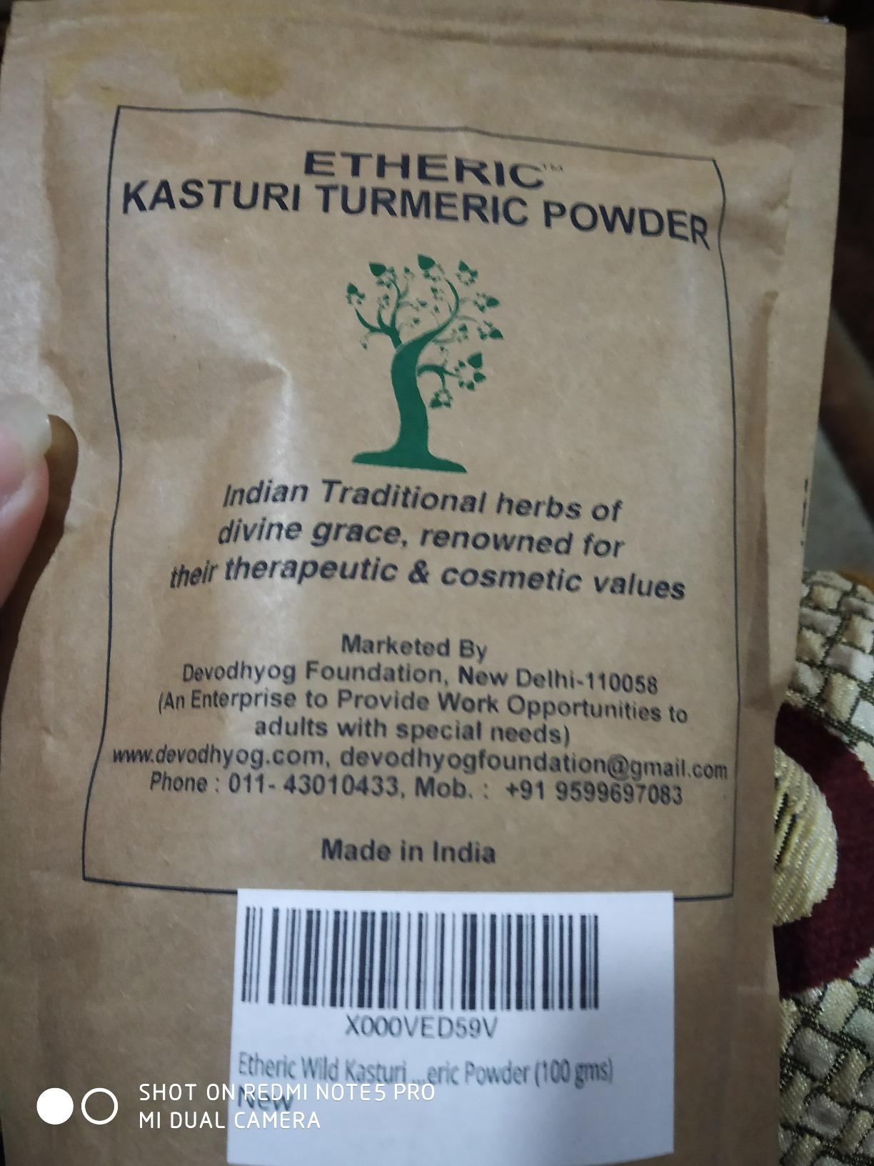 Etheric Wild Kasturi Turmeric Powder (100 gms) : Amazon.in: Beauty