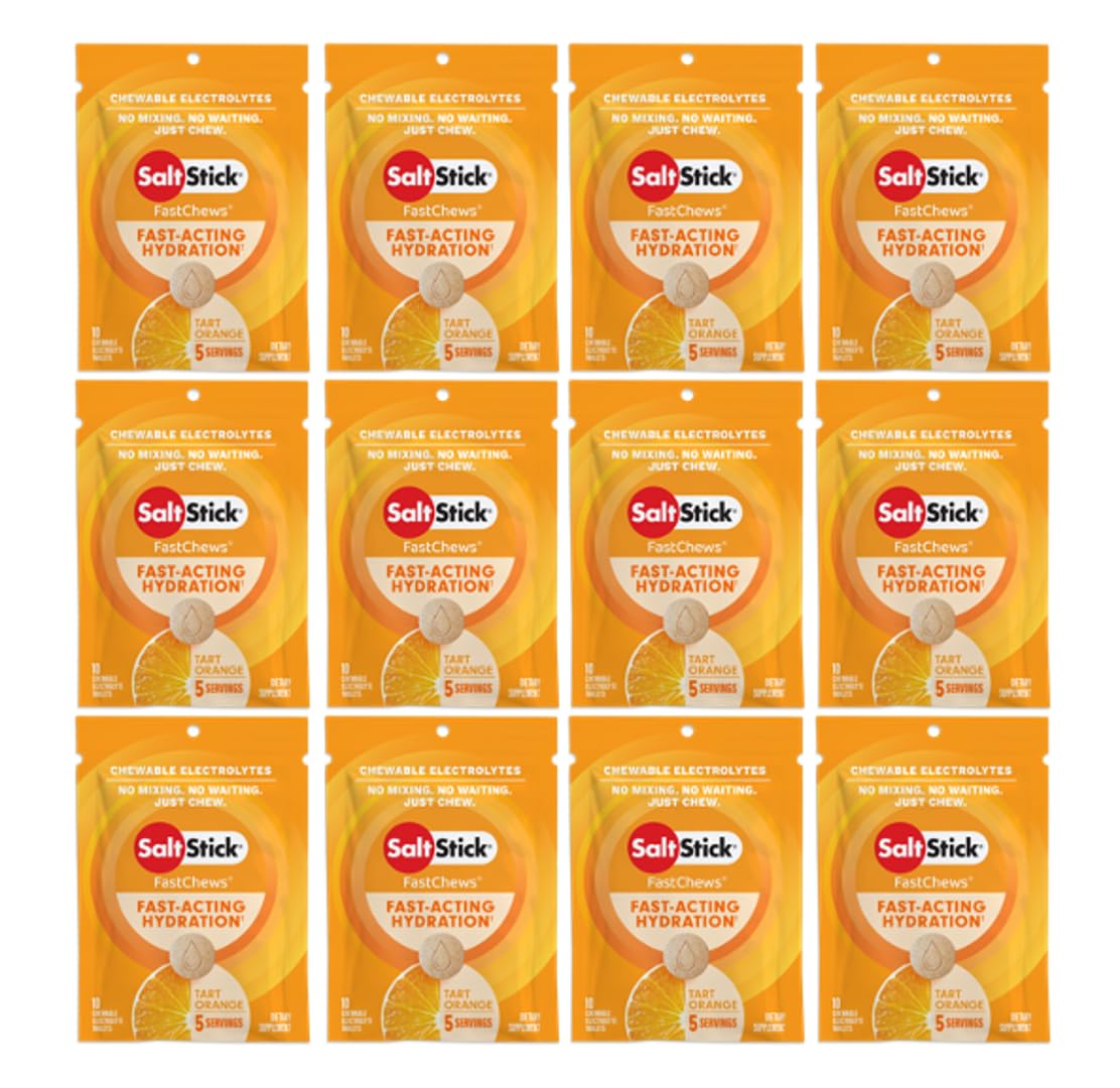 Snapklik.com : SaltStick Electrolyte FastChews - 120 Count Orange ...
