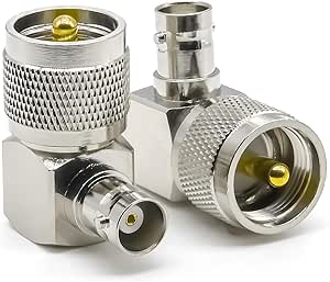Amazon.com: Ahoaepy 2PCS PL259 BNC Right Angle Adapter, Low Loss 90 Degree SO239 Male to BNC ...