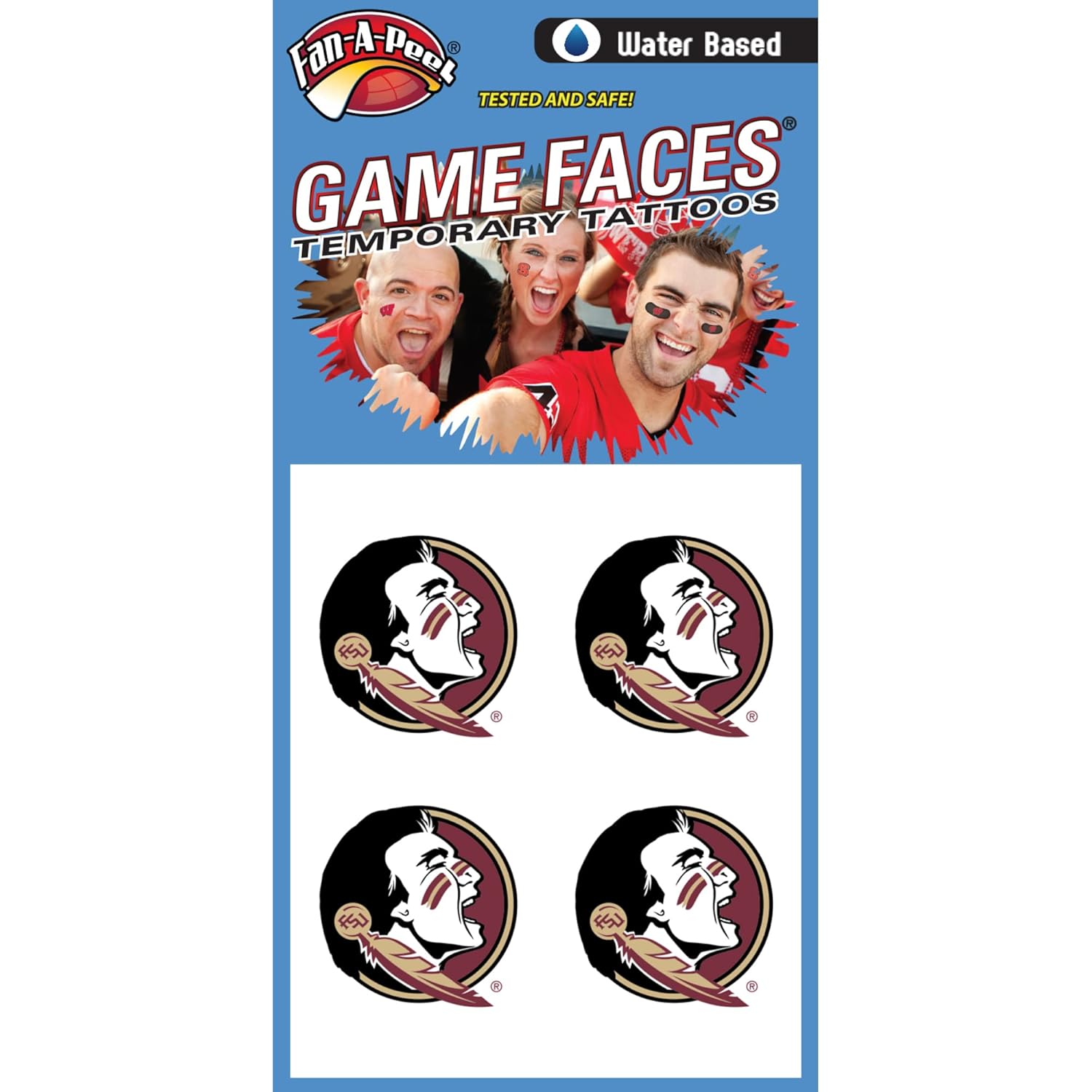 Amazon.com : NCAA Florida State Seminoles (FSU) 4-Pack Water Based ...