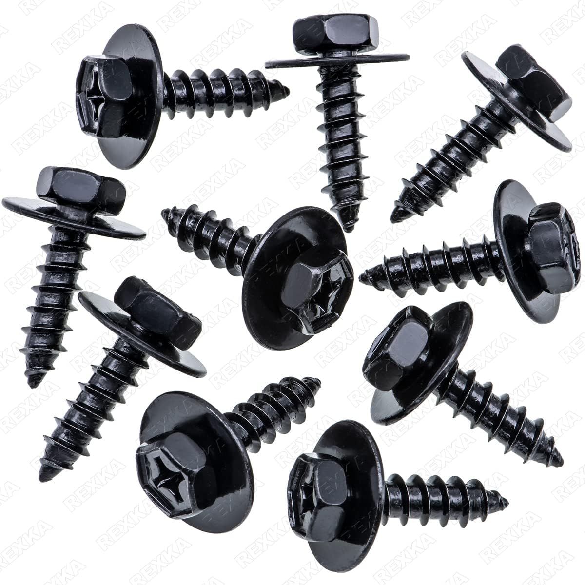 Amazon.com: Rexka 30pcs Fog Lamp Assembly Grille Spoiler Screw for ...