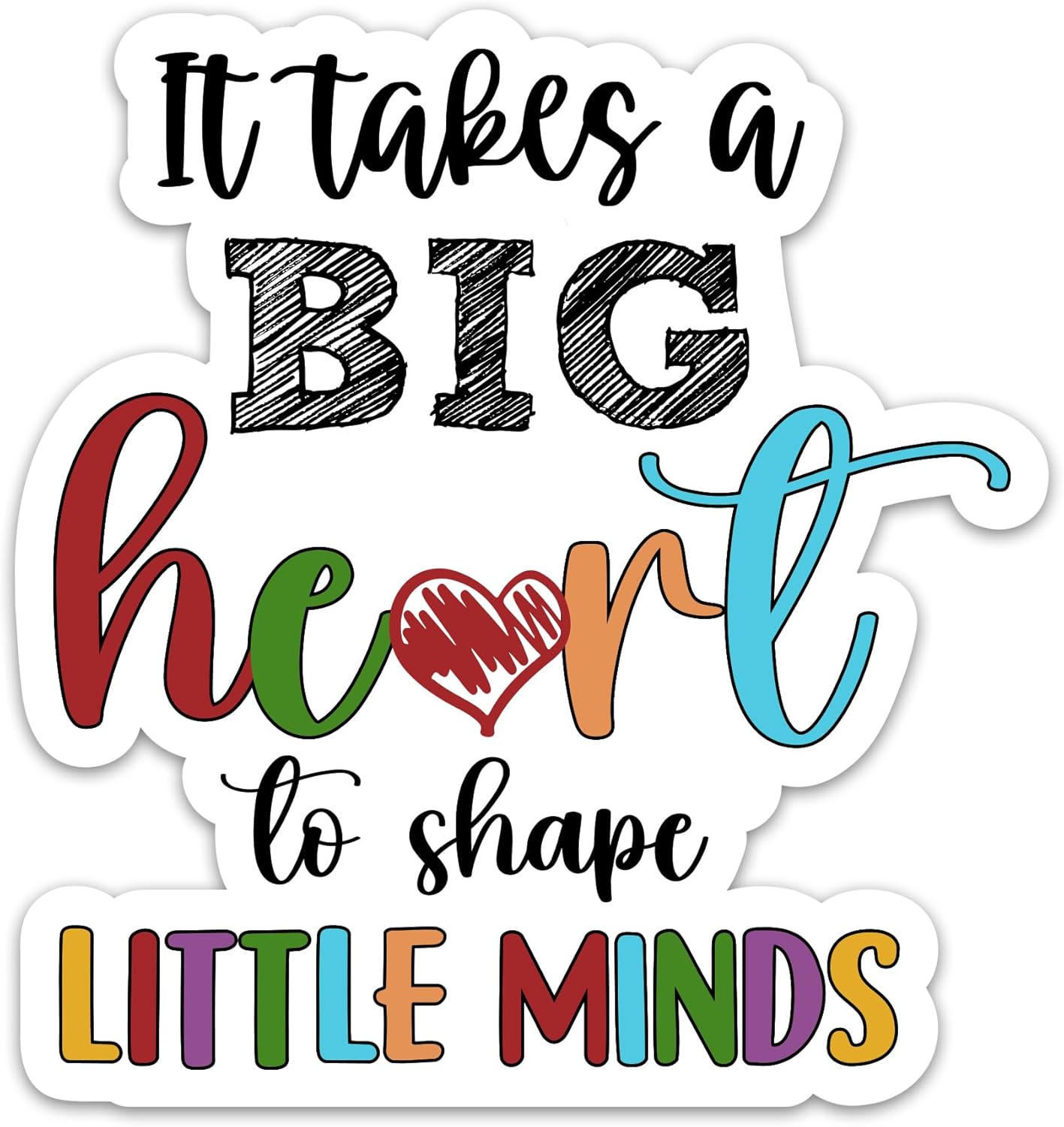 Amazon.com: TANGOGLAM It Takes A Big Heart to Shape Little Minds ...
